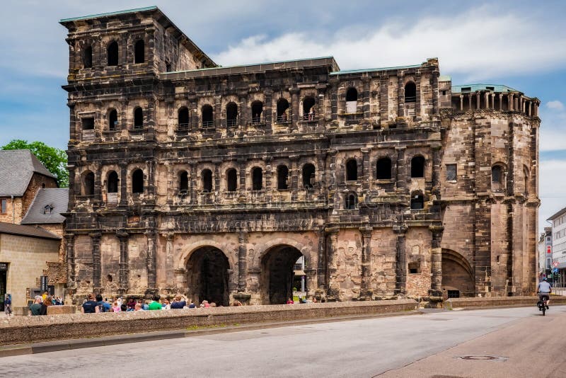 Germany - Roman Gate Guarding the City - Trier Editorial Stock Image ...