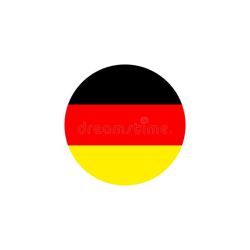 Germany Round Flag Icon. National German Circular Flag Vector ... Germany Round Flag Icon. National German Circular Flag Vector ...