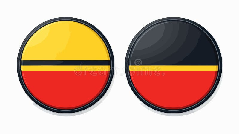 Germany Round Flag Vector Drawing Cartoon Style Stock Vector ...