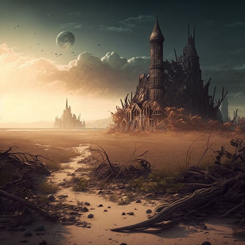 Germany in Ruins after a Devastating War, Apocalyptic Scenery ...