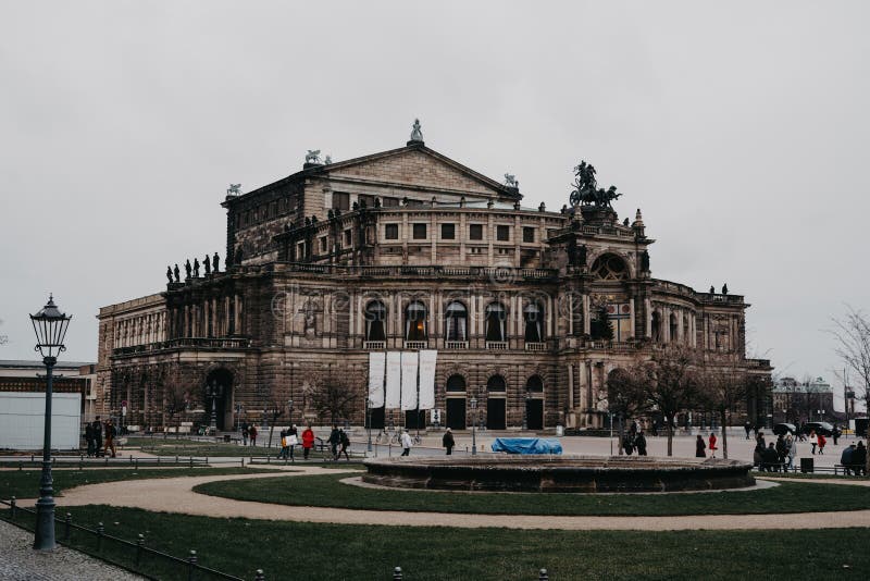 Germany, Saxony, Dresden, Theater Square Editorial Photography - Image ...
