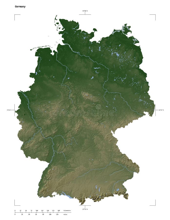 Germany Shape on White. Pale Stock Illustration - Illustration of pale ...