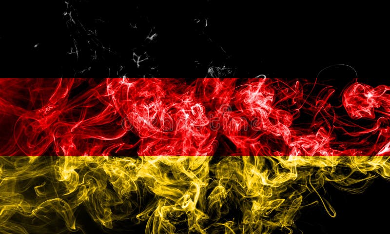 Germany Smoke Flag National Smoke Flag Stock Illustration ...