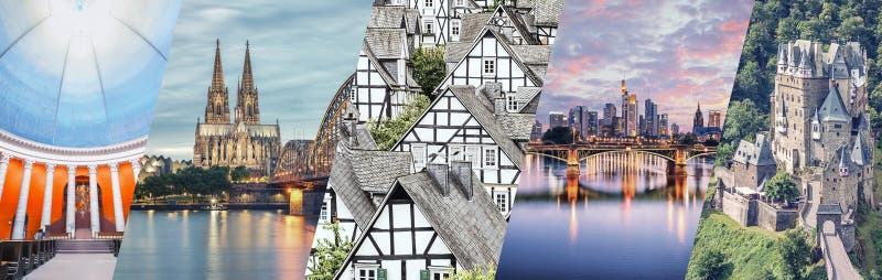 Monuments and Landmarks in Germany Stock Image - Image of house ...