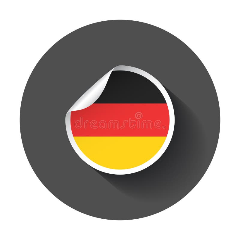 Germany sticker with flag. stock vector. Illustration of government ...