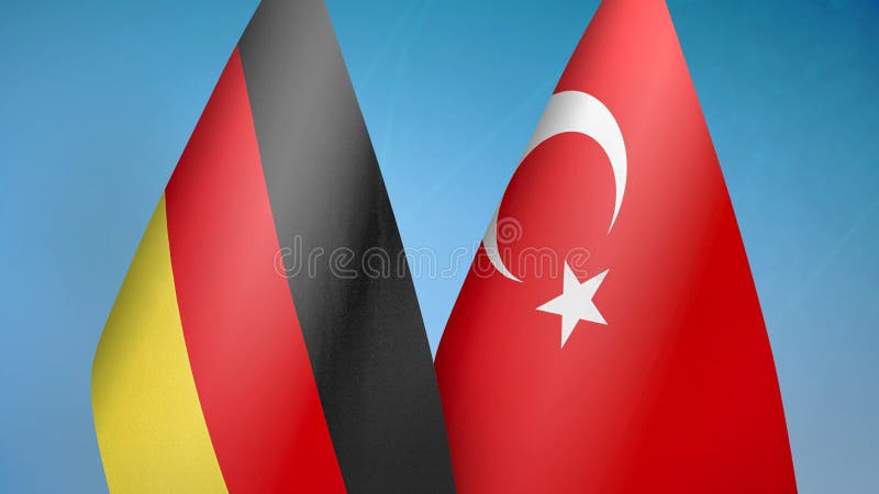 Germany and Turkey Flag on Old Wood. Stock Image - Image of germany ...