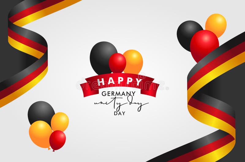 Germany Unity Day Design Background for Greeting Moment Stock Vector ...
