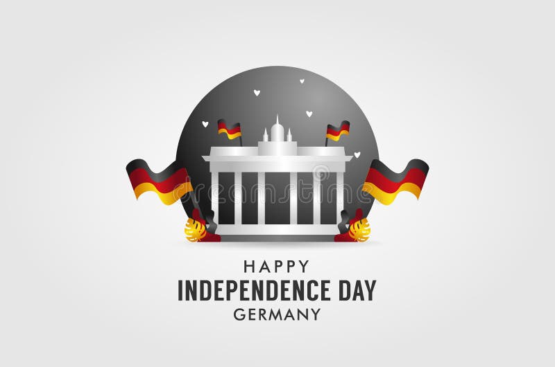 Germany Unity Day Design Background for Greeting Moment Stock Vector ...
