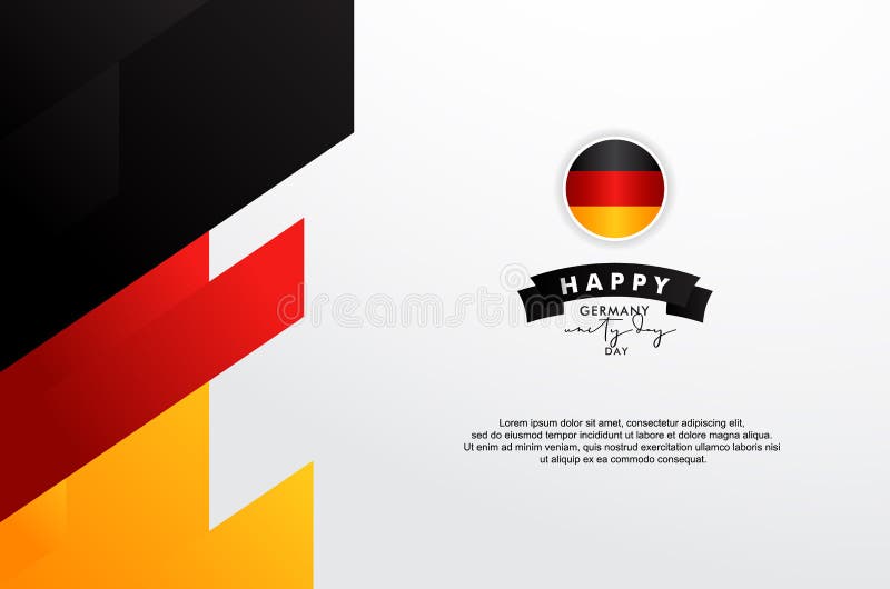 Germany Unity Day Design Background for Greeting Moment Stock Vector ...