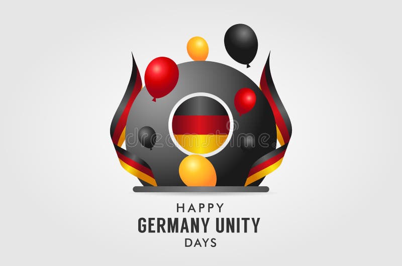 Germany Unity Day Design Background for Greeting Moment Stock Vector ...