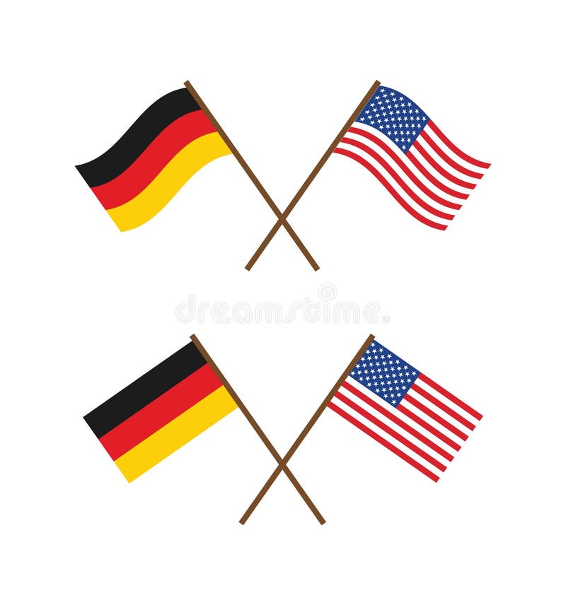 Germany and USA flag stock vector. Illustration of independence - 330520951