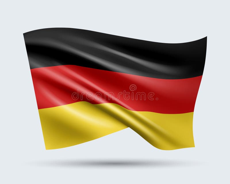 Germany vector flag stock vector. Illustration of wavy - 313421812
