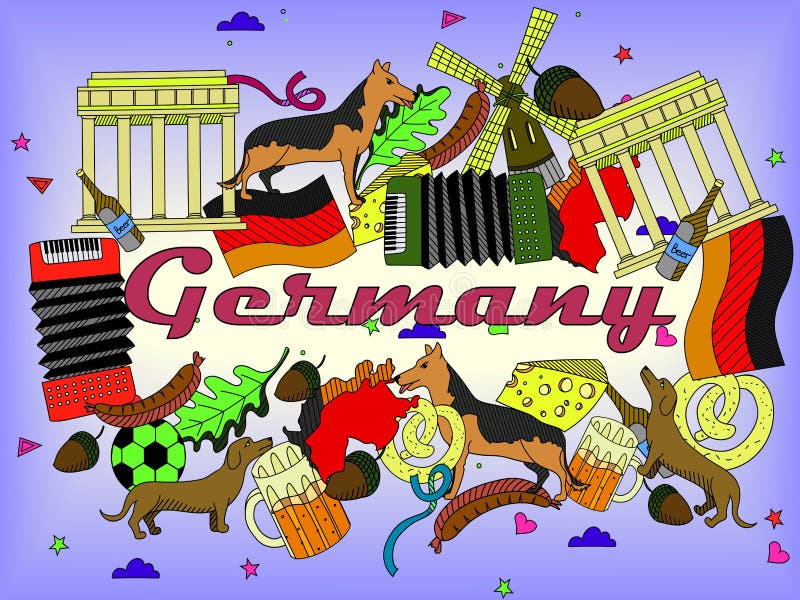 Germany Vector Illustration Stock Vector - Illustration of ball, icon ...
