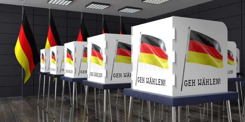 Germany - Voting Booths - Election Concept Stock Illustration ...