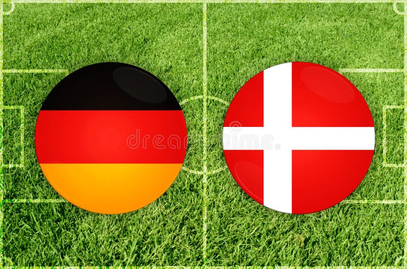 Germany Vs Denmark Football Match Stock Image - Image of goal, score ...