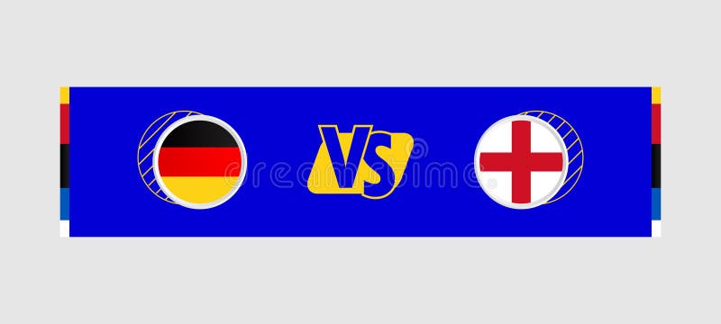 Germany Vs England Soccer Design Banner Template Stock Vector ...