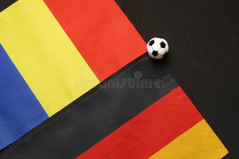 Germany Vs Romania, Football Match with National Flags Stock Photo ...