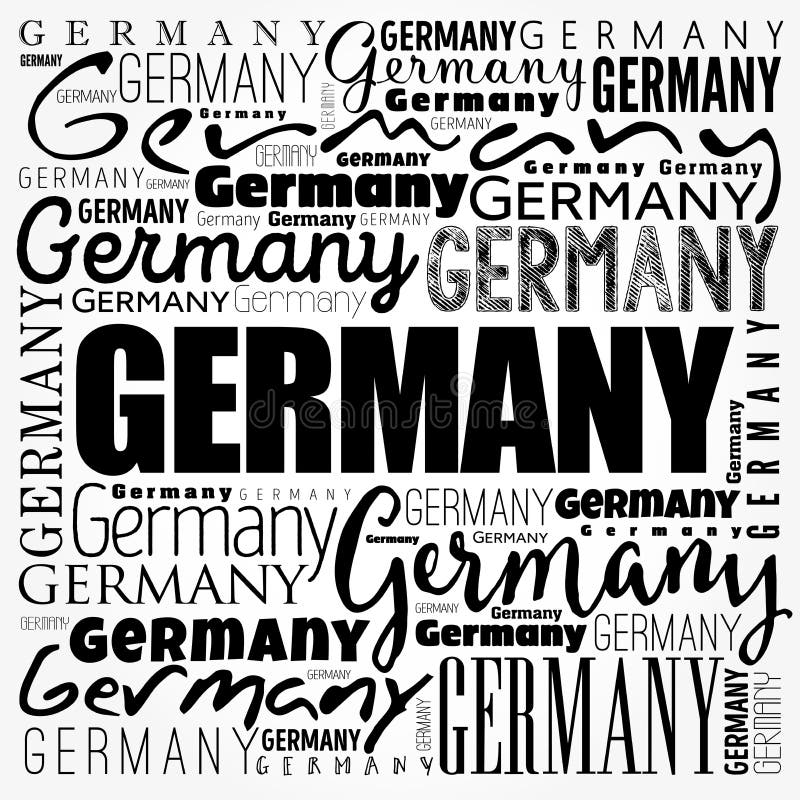 Germany Wallpaper Word Cloud, Travel Concept Background Stock ...