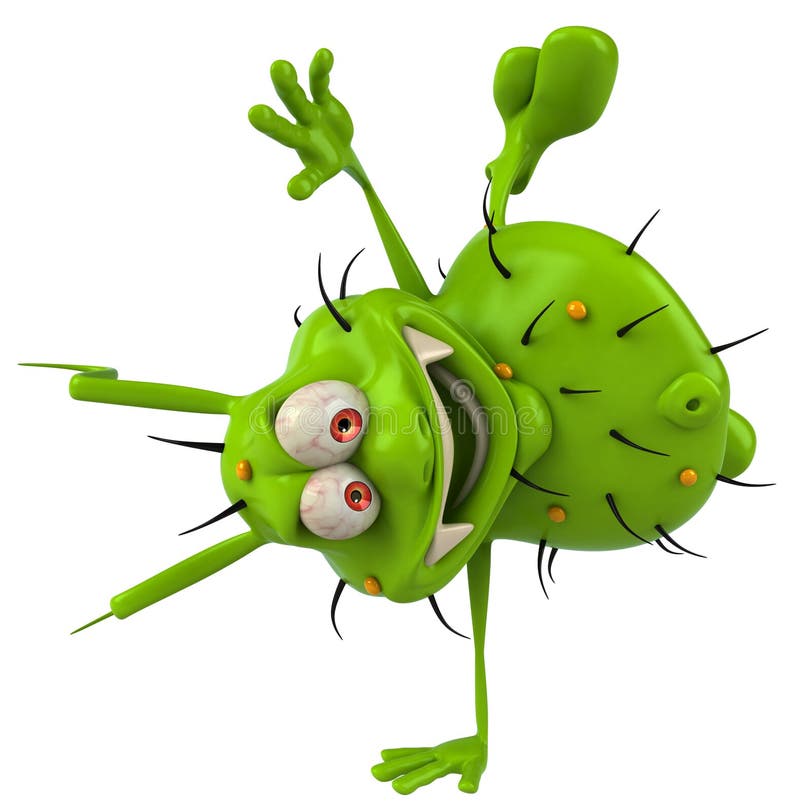 Germe do divertimento ilustração stock. Ilustração de grampo - 45050193