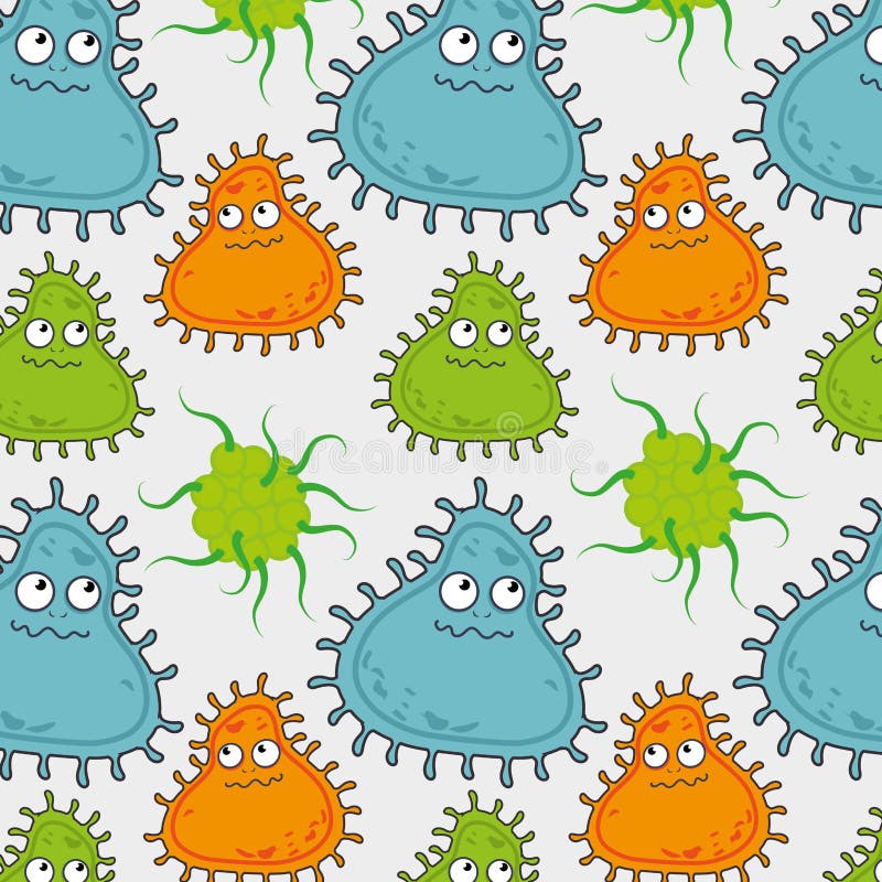 Germi E Fumetto Dei Batteri Illustrazione di Stock - Illustrazione di ...