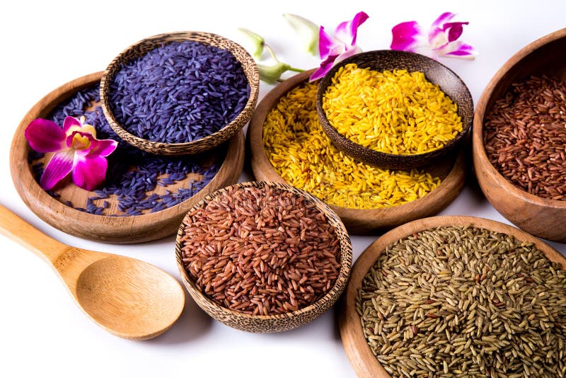 Germinated brown rice stock photo. Image of eating, rice - 44721808