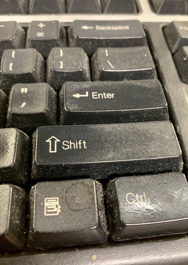 Germs and Dirt on a Computer Keyboard Stock Image - Image of dirt, muck ...