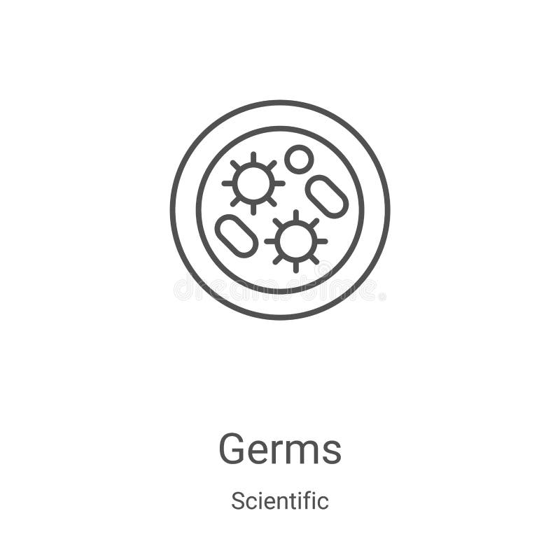 No Germs Warning Icon stock vector. Illustration of warning - 111368927