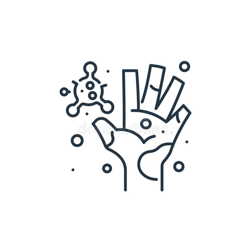 Germs Vector Icon. Germs Editable Stroke. Germs Linear Symbol for Use ...