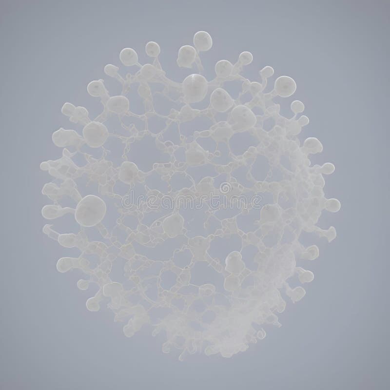 Germs Virus Bacteria Molecule Bubble Structure Hi Tech Background ...