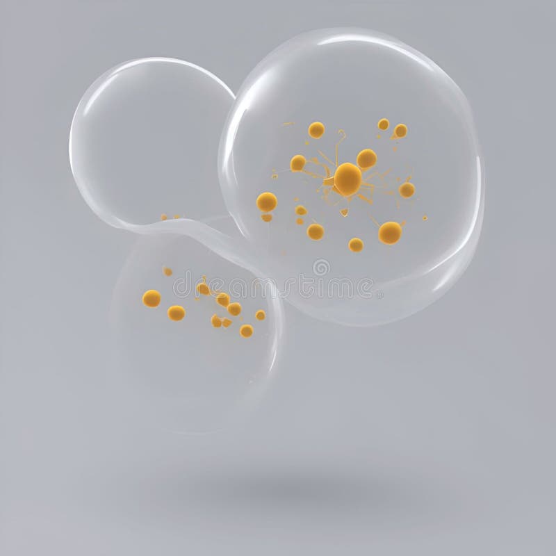 Germs Virus Bacteria Molecule Bubble Structure Hi Tech Background ...