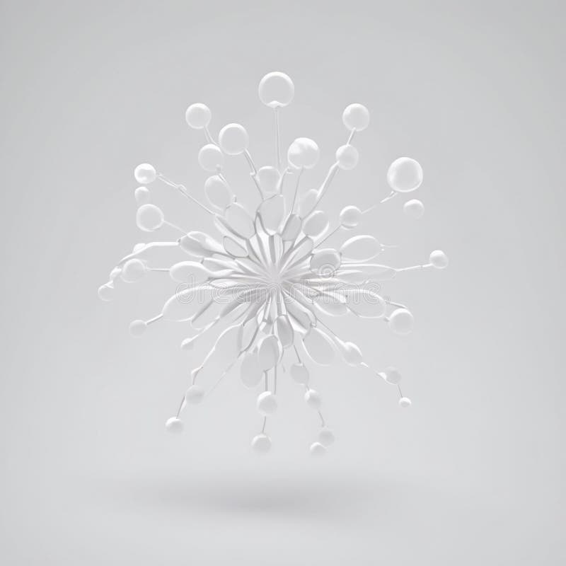 Germs Virus Bacteria Molecule Bubble Structure Hi Tech Background ...