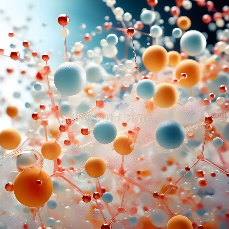 Germs Virus Bacteria Molecule Bubble Structure, Hi Tech Background ...