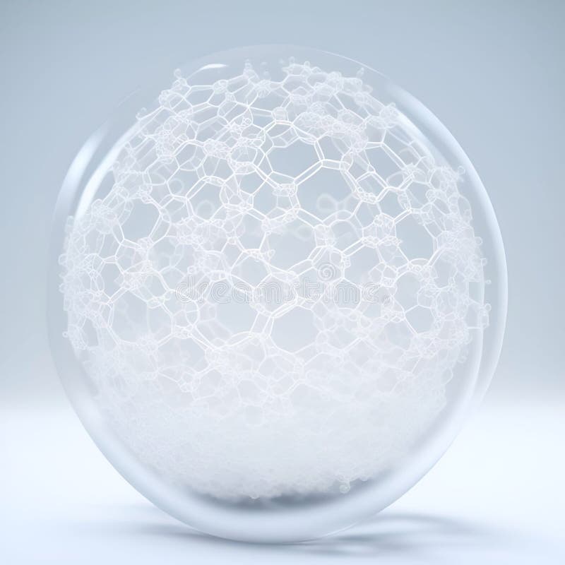 Germs Virus Bacteria Molecule Bubble Structure Hi Tech Background ...