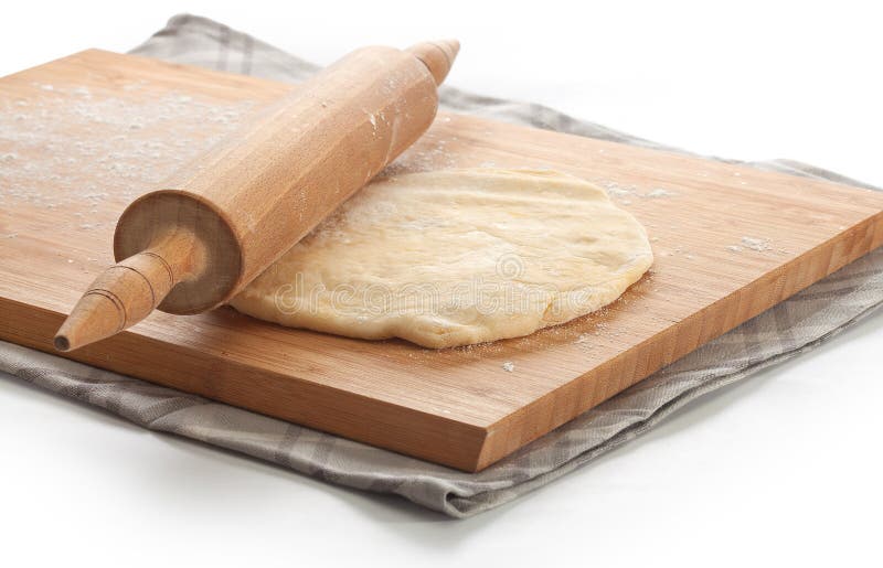 Gerollter Teig stockfoto. Bild von rollen, kochen, gewebe - 54423718