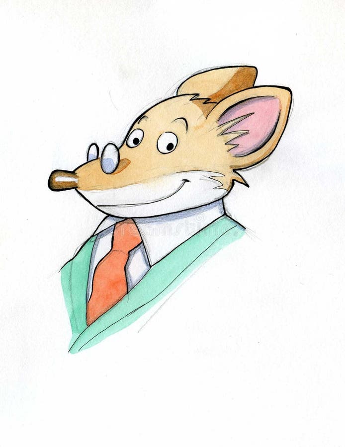 Geronimo stilton stock illustration. Illustration of glasses - 5503733