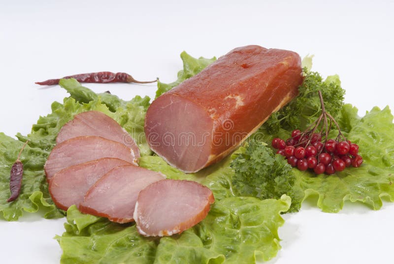 Gerookt Vlees En Verschillende Worsten Stock Foto - Image of salami ...