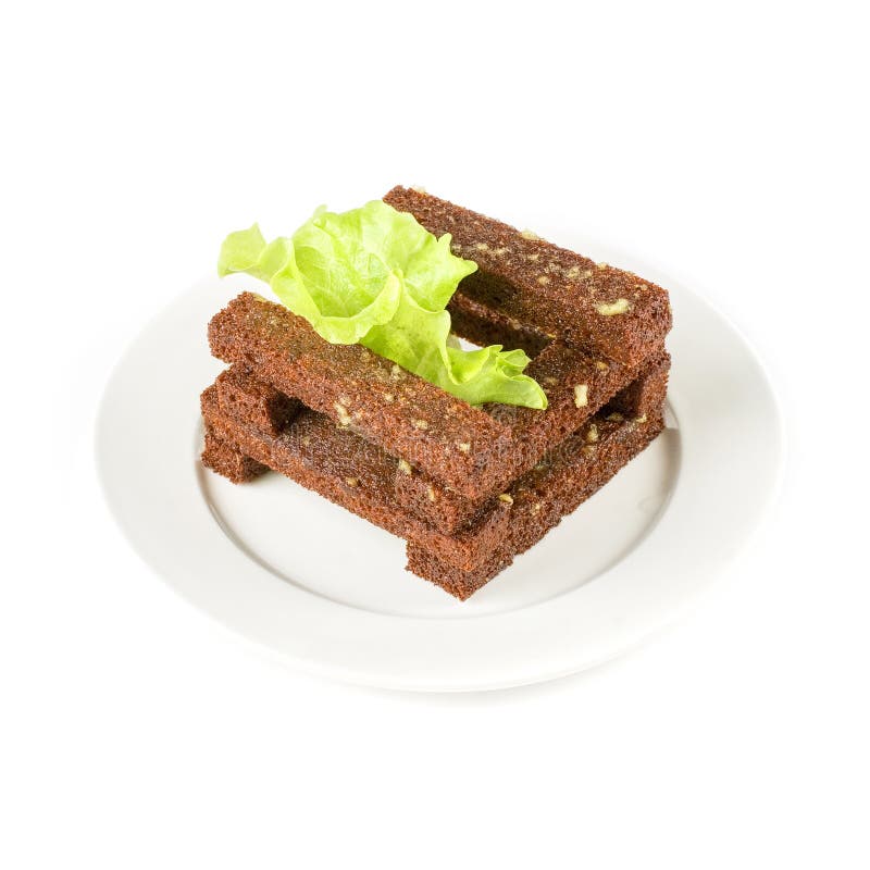 Geroosterd brood stock afbeelding. Image of donker, groen - 13556097