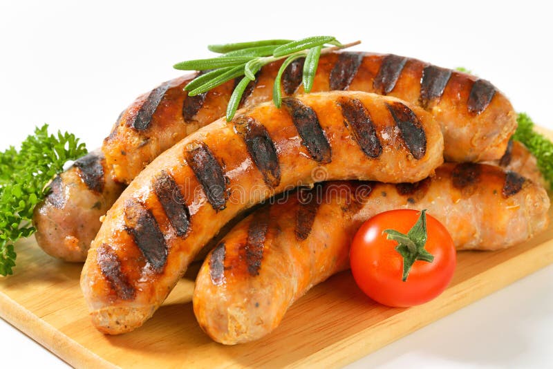 Geroosterde braadworst stock afbeelding. Image of pekel - 20530539