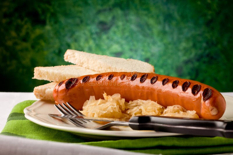 Duitse Worst stock afbeelding. Image of voedsel, worst - 14162343