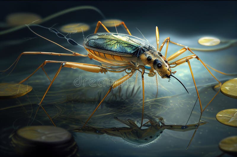 Gerris Lacustris, Commonly Known As the Common Water Strider, is ...