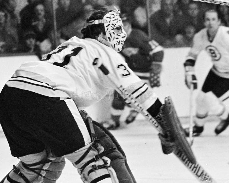 Gerry Cheevers Boston Bruins Image éditorial - Image du boston, goalie ...