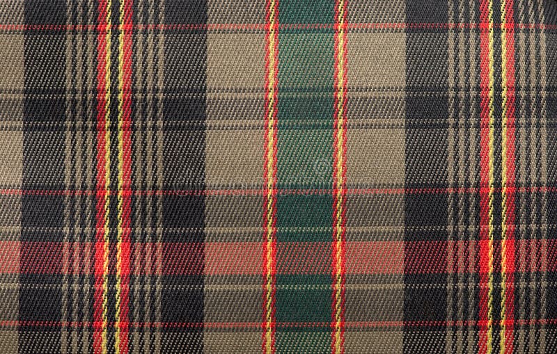 Geruite Schotse Wollen Stof Stock Illustratie - Illustration of cultuur ...