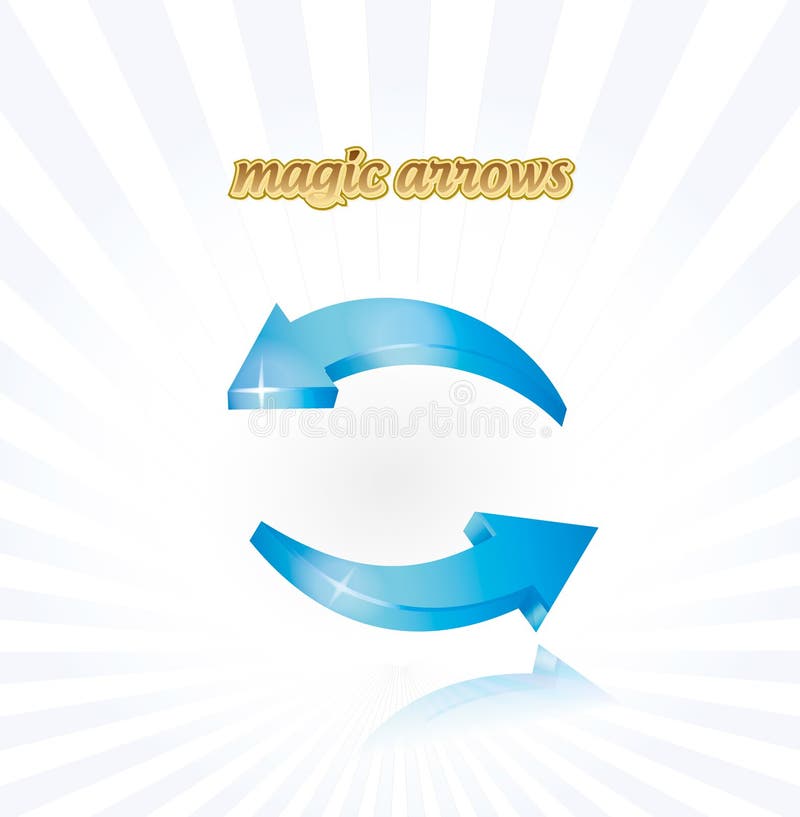 Gerundete Pfeile stock abbildung. Illustration von kreis - 47752178