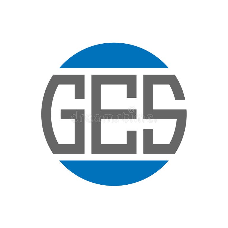 GES Letter Logo Design on White Background. GES Creative Initials ...