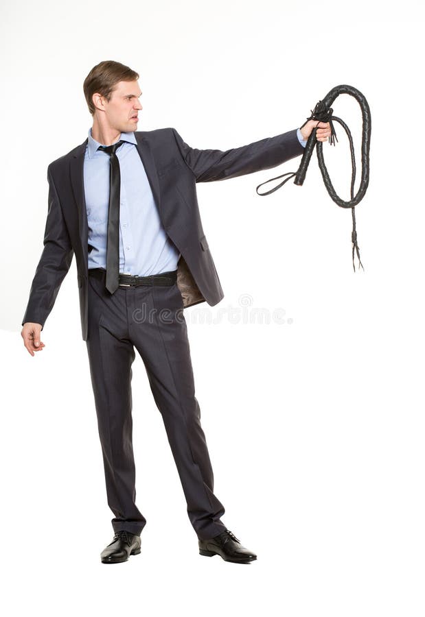 Frau Mit Einer Peitsche in Ihrer Hand Stockbild - Bild von erwachsener ...