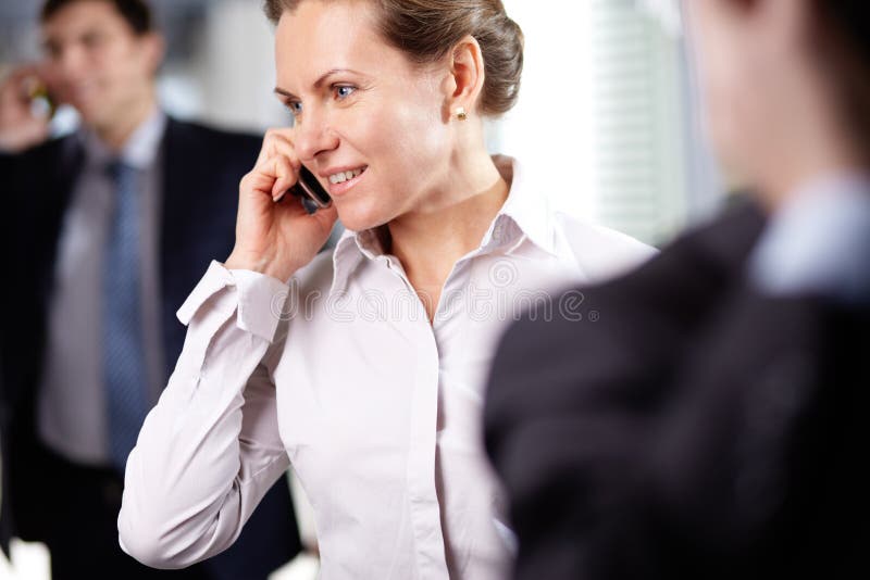 Telefonieren stockbild. Bild von erwachsener, ausdruck - 9714905