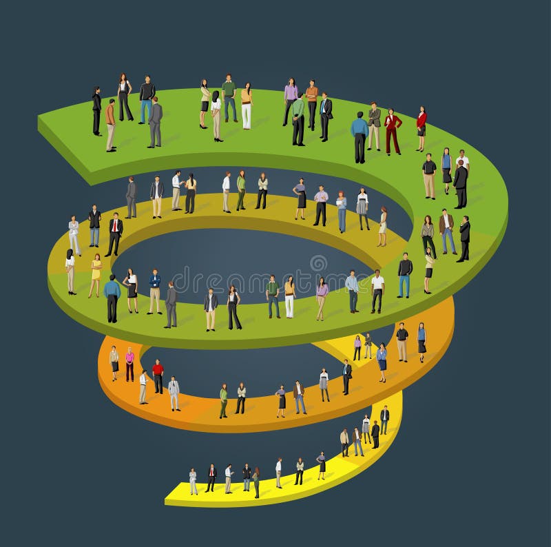 Schablone Der Grafischen Darstellung Des Arbeitsprozesses in Sieben ...