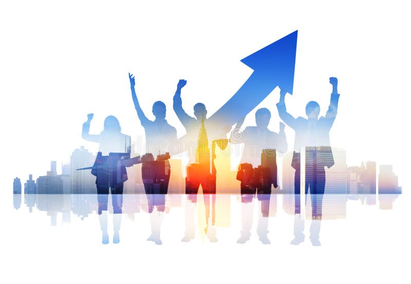 Geschäftsleute, Die Erfolg Feiern Stockfoto - Bild von kollegen ...