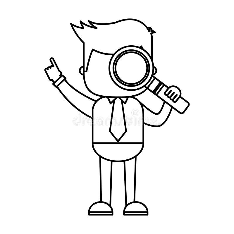 Karikatur Lupe Stock Illustrationen, Vektoren, & Kliparts - 124 Stock ...