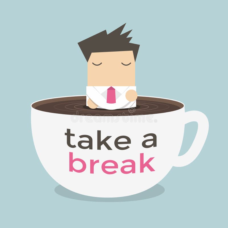 Nehmen Sie Eine Bruchkarikatur Illustration Vektor Abbildung ...